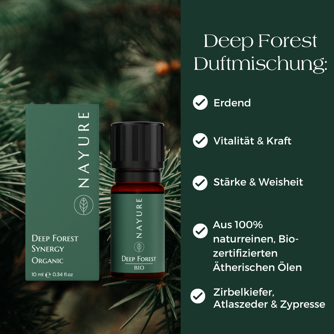 Deep Forest Organic fragrance mixture - aroma oil made from 100% pure – Nayure Wellness
